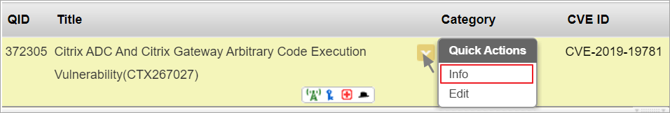Search QID information in Qualys Vulnerability KnowledgeBase