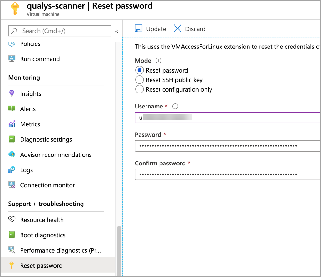 Scanning in Microsoft Azure using Azure Resource Manager