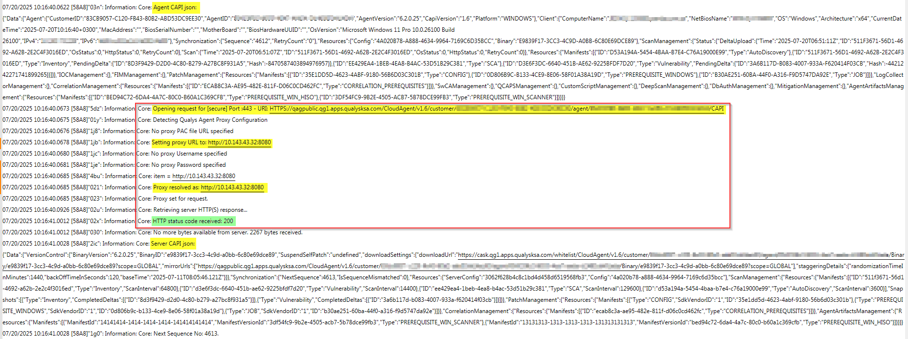 How to Verify if a Qualys Cloud Agent Communicates via QGS Proxy