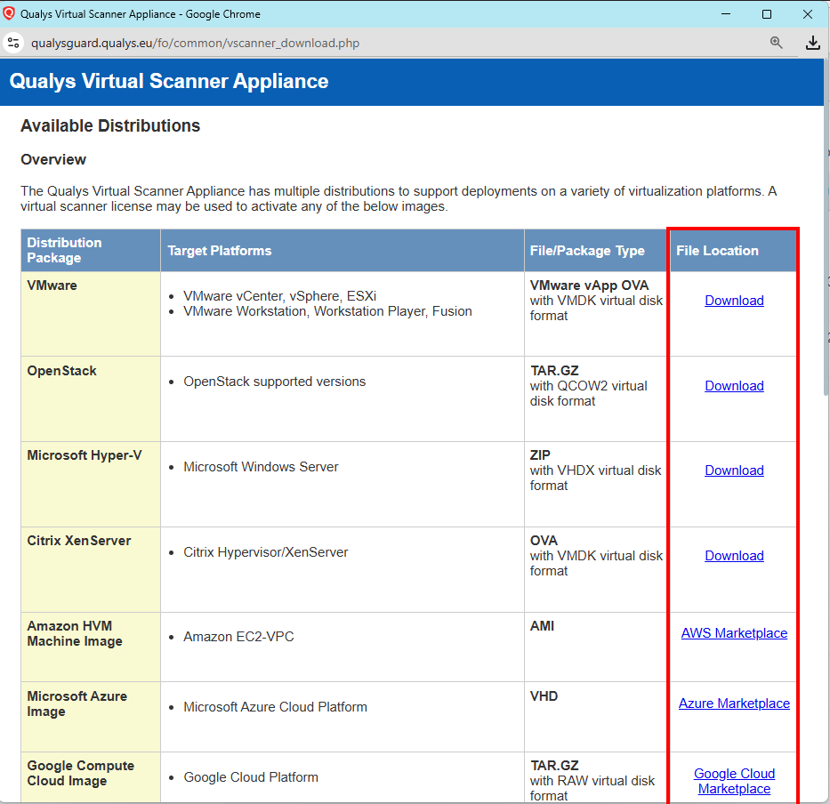 Replace your Legacy virtual scanner image from Legacy to NextGen Qualys Virtual Scanners