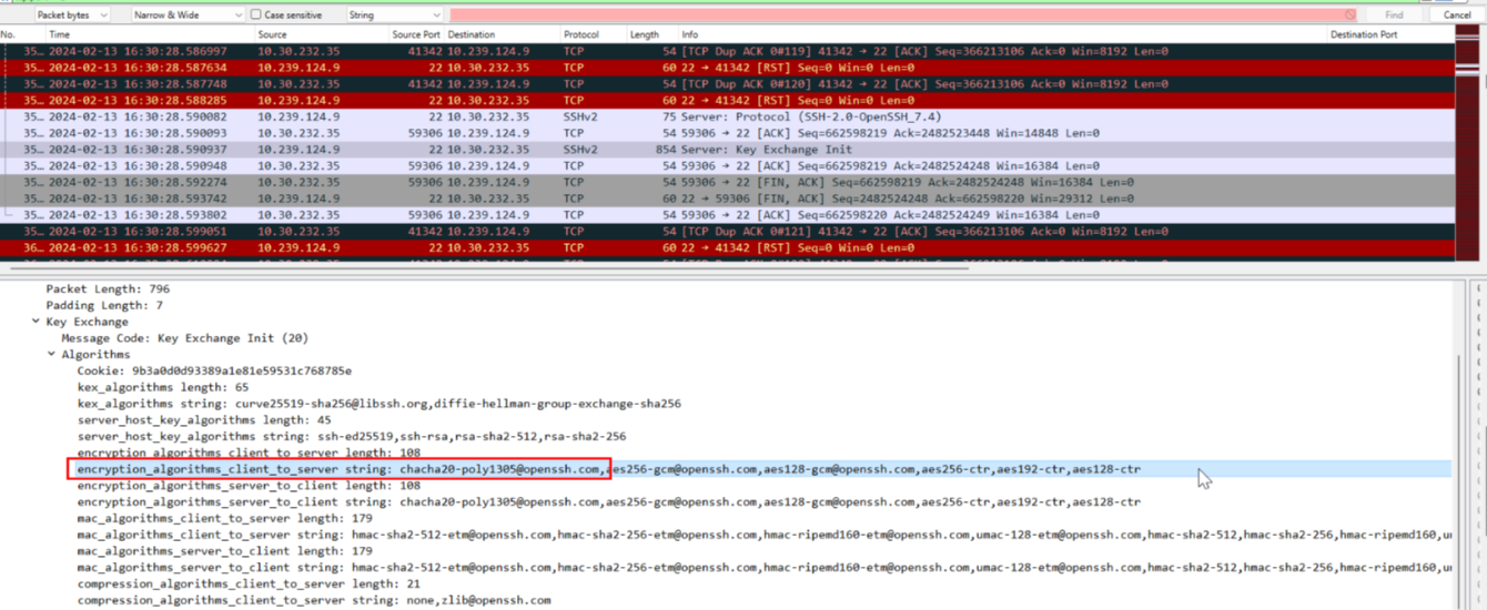 Analysis of the QID 38913 [SSH Prefix Truncation Vulnerability (Terrapin)]