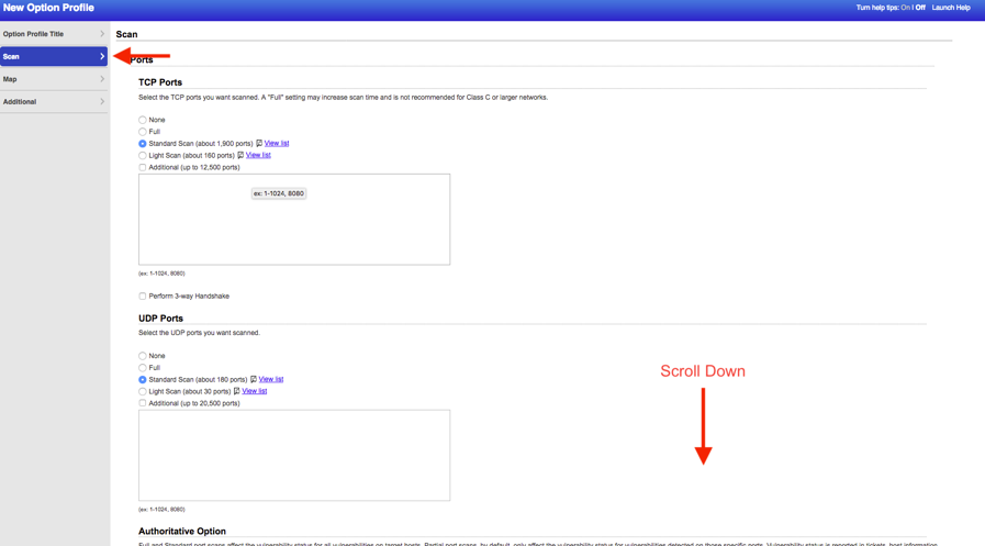 How to create a static search list and add this to an Option Profile