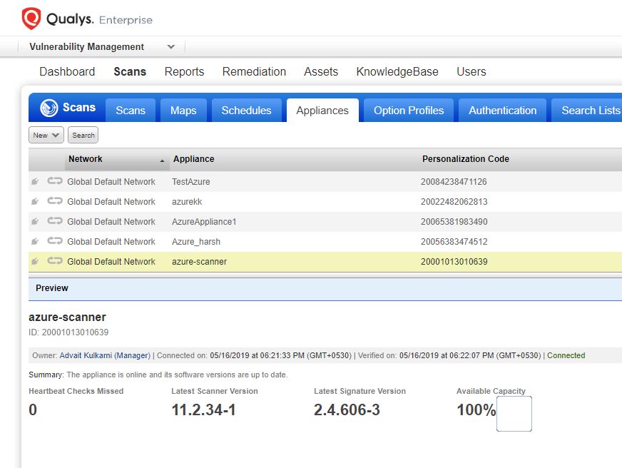 How to decommission Qualys Virtual Scanner from Azure
