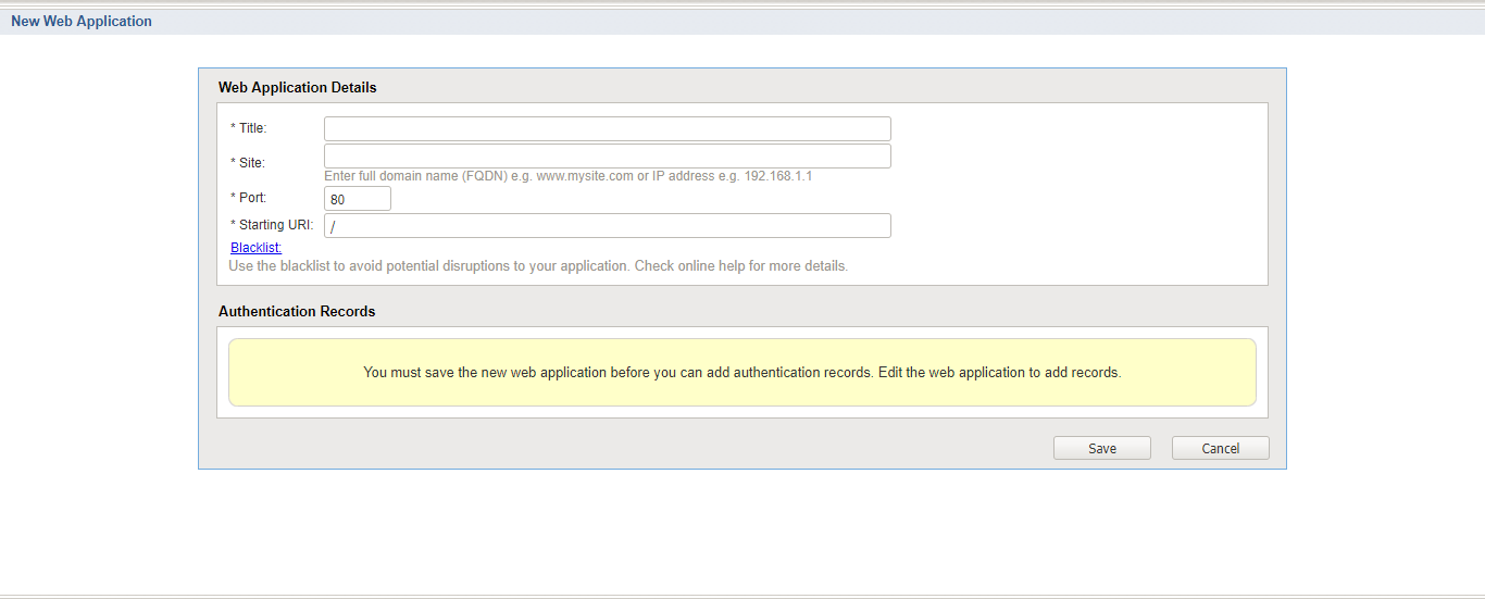 PCI | How to add web applications and configure web application scan.