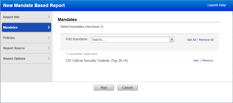 How to create mandate based reports