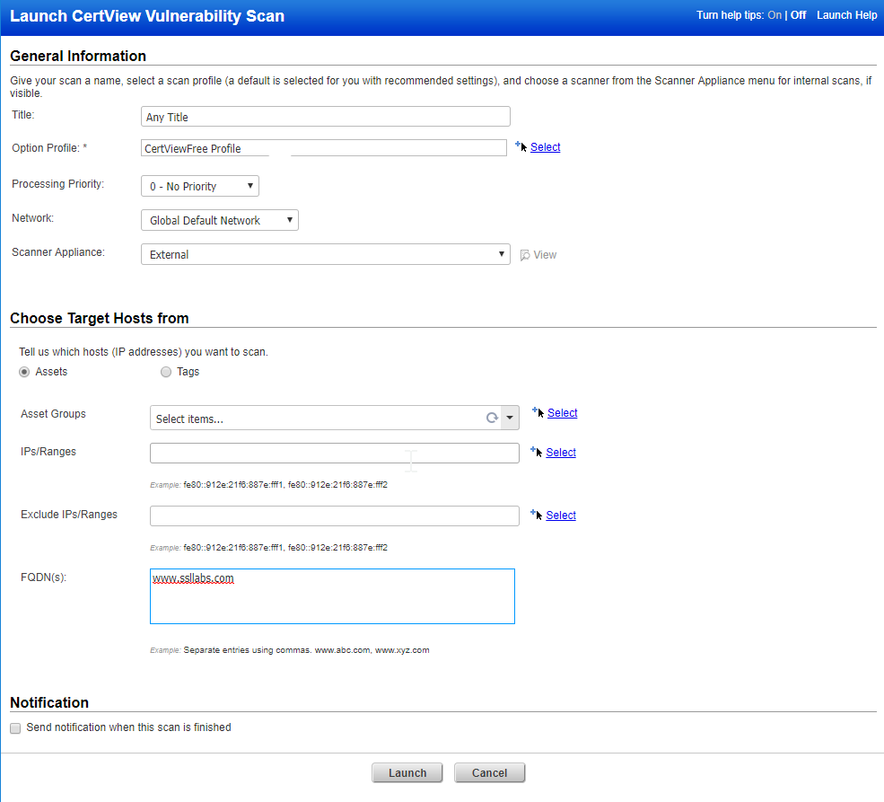 Vulnerability management and CertView certificates sync methods
