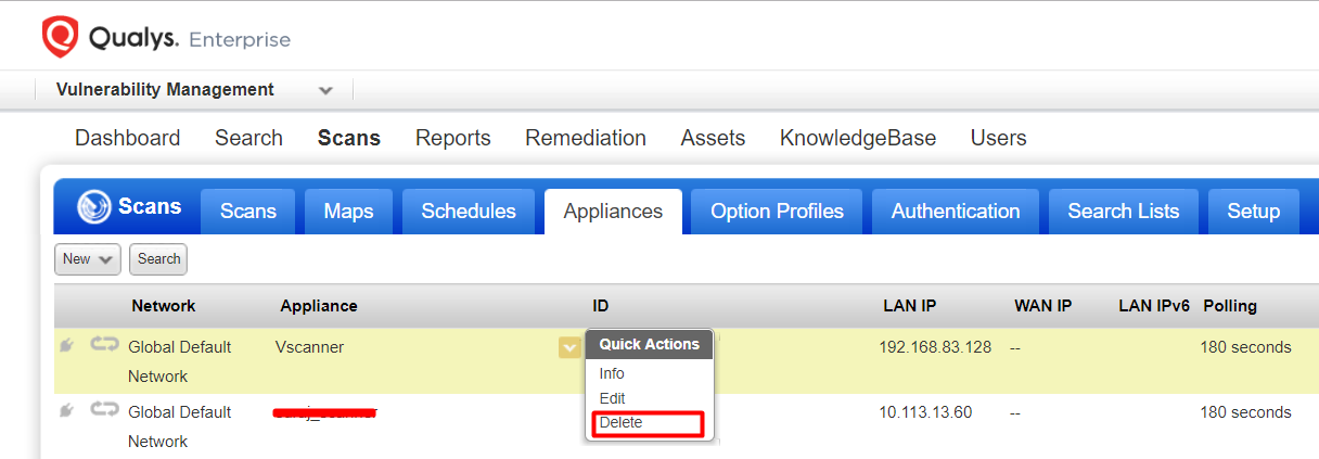 How to Redeploy Qualys Virtual Scanner