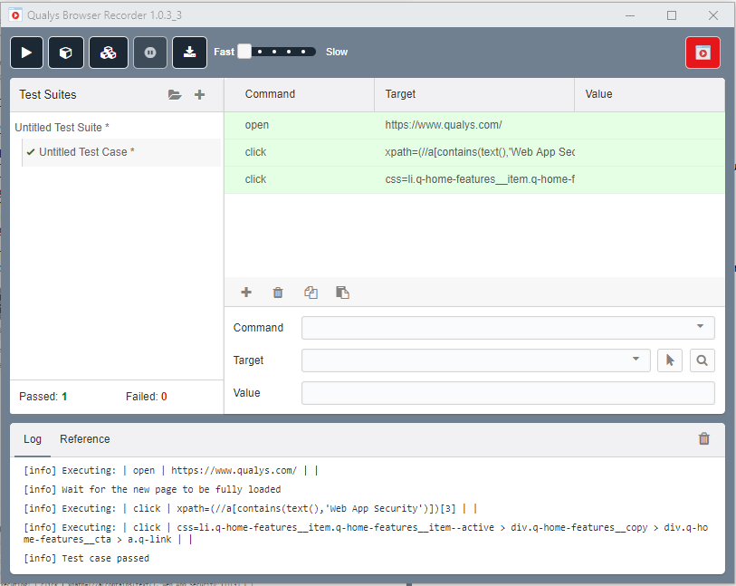 Selenium authentication using Qualys Browser recorder (QBR)