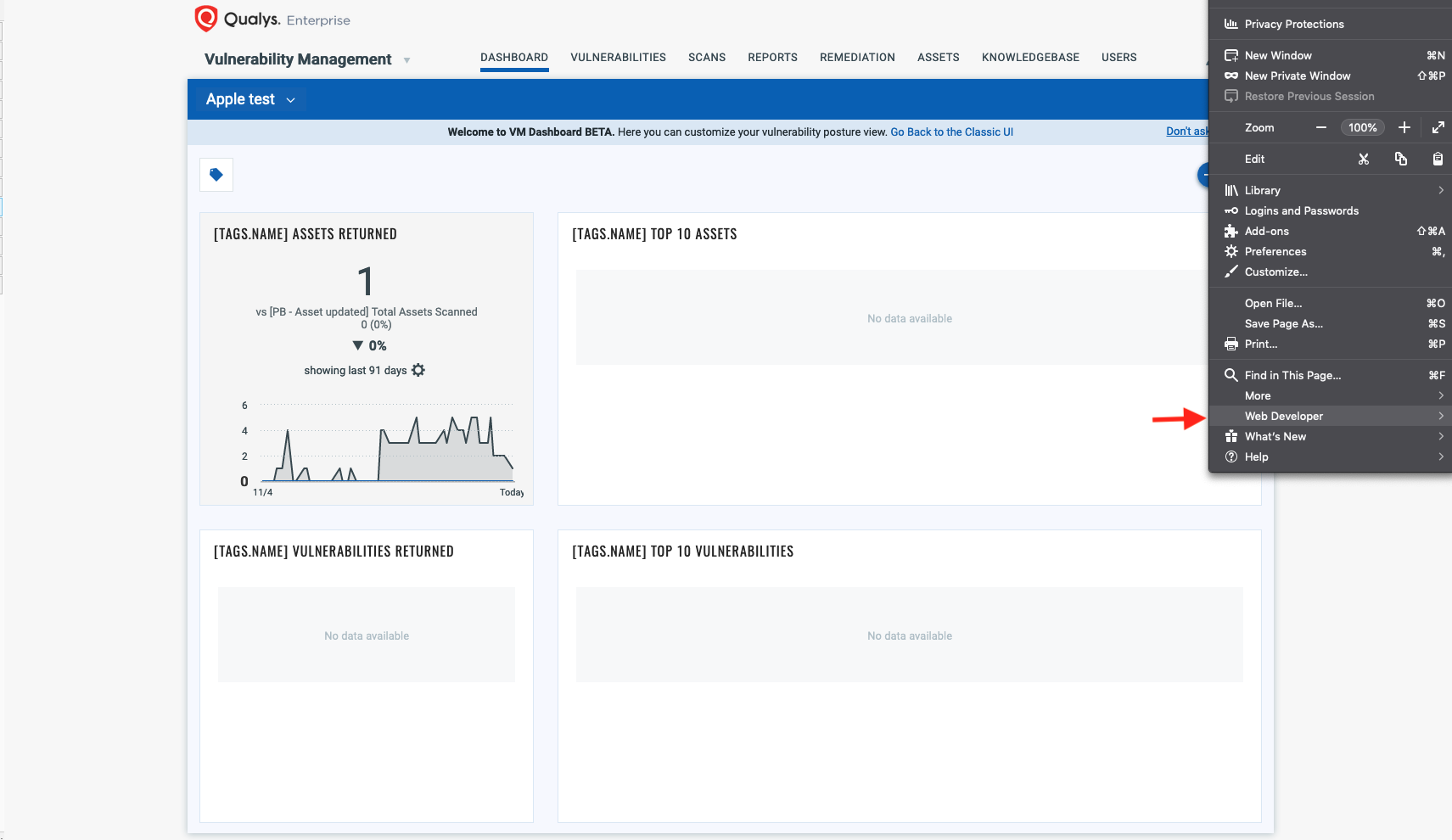 Qualys Customer Portal