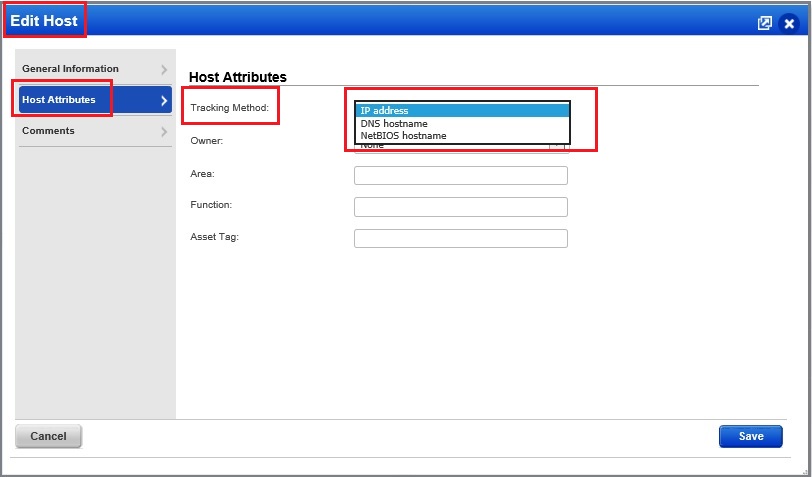 How to change the existing tracking method to IP , NetBios or DNS ...