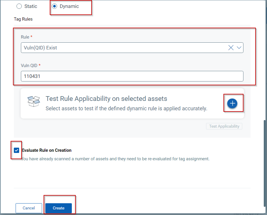 Discover and Organize Assets affected by specific QID via Dynamic Tags