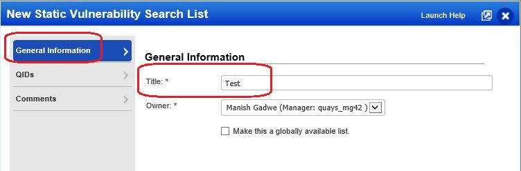 How To Create Search lists