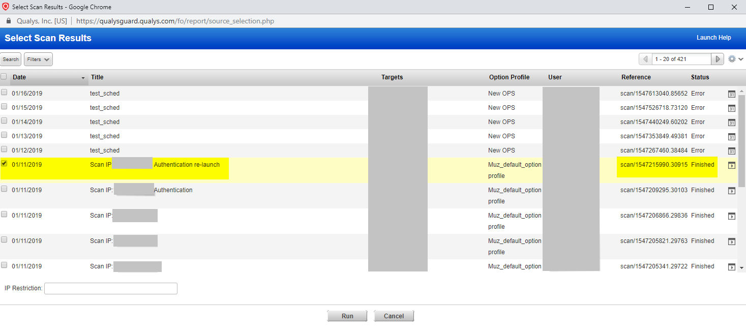 Generating Scan report with Severity 4 and 5 Vulnerabilities